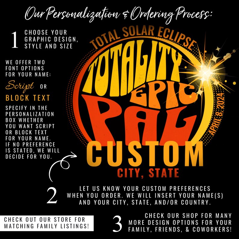 Pal PERSONALIZED CUSTOM SOLAR Eclipse Ornament Keepsakes, Personalized ...