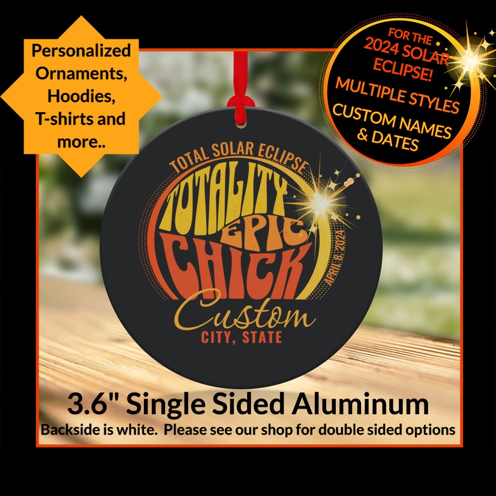 Chick PERSONALIZED CUSTOM SOLAR Eclipse Ornament Keepsakes ...