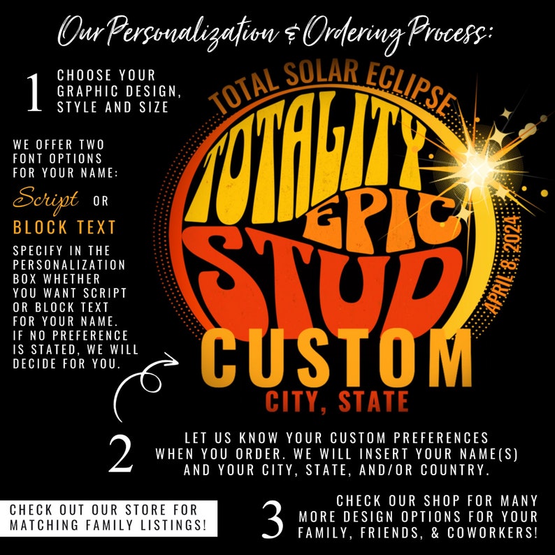 Stud PERSONALIZED CUSTOM SOLAR Eclipse Ornament Keepsakes, Personalized ...