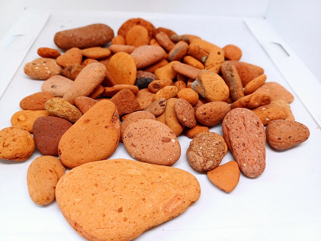 300g of Small Sea Brick - Tumbled Brick - Beach Craft Supplies- Beach ...