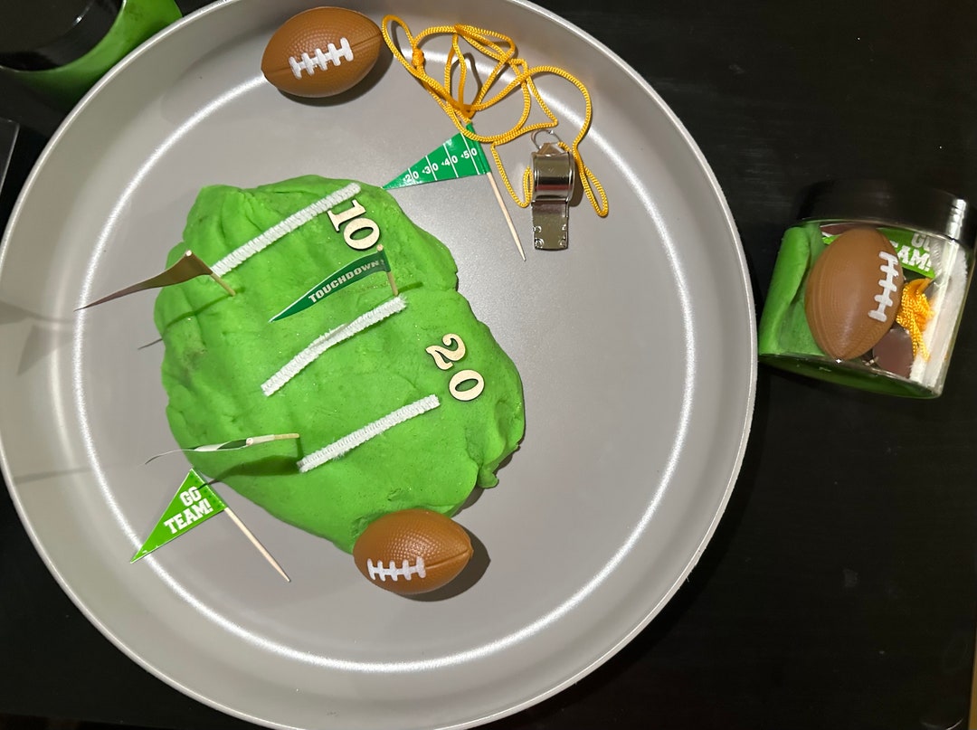 Football Fun Sensory Playdough Jar - Etsy