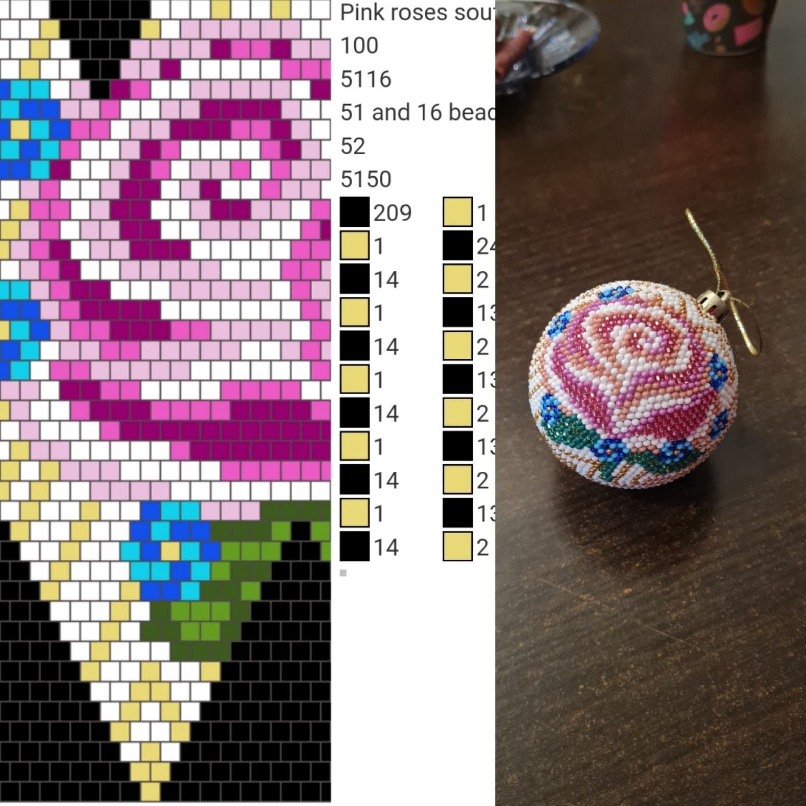 Bead Crochet Pattern Pdf Beadcrochet Home Decor Beaded Ball Pattern ...