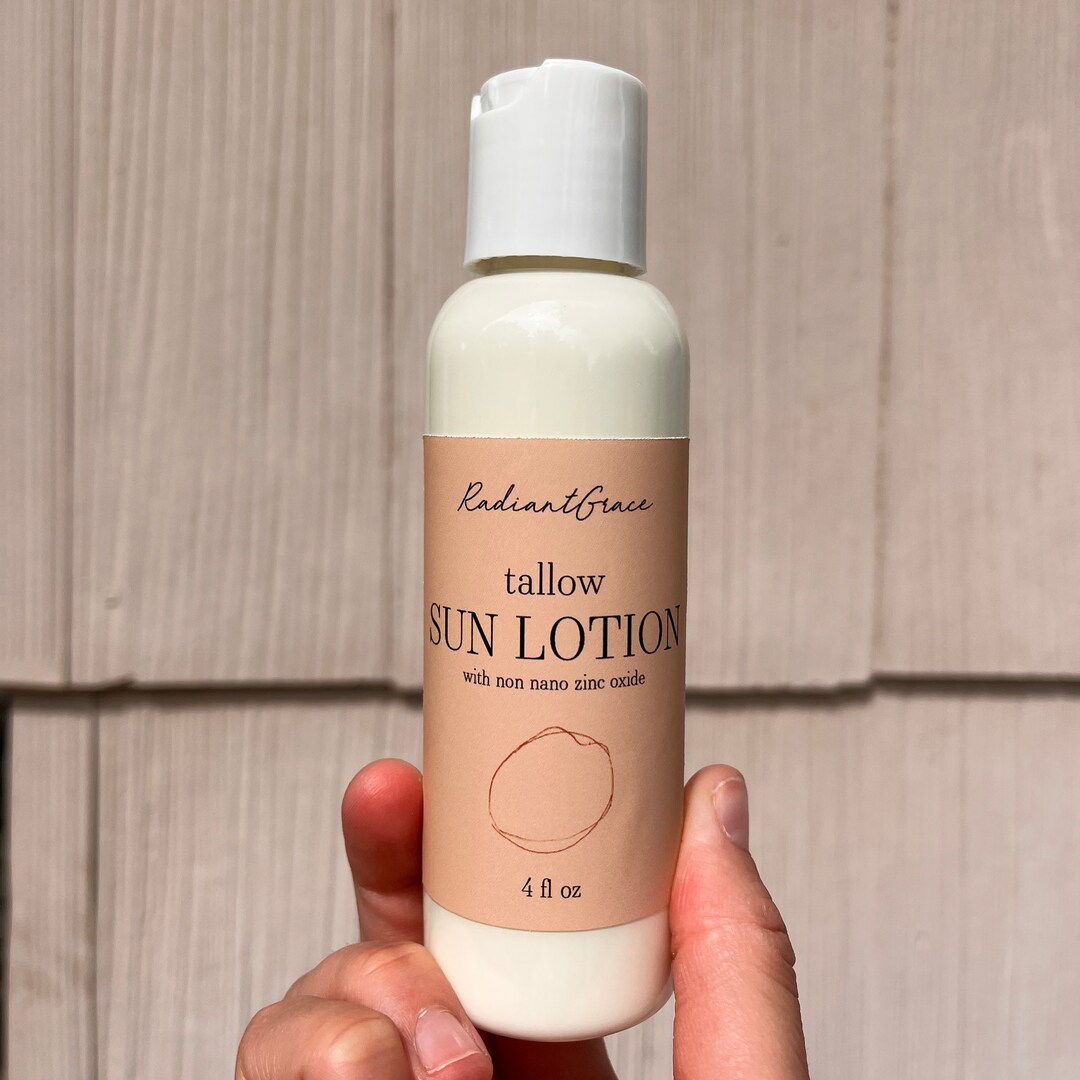 Tallow Sun Screen, Tallow Sun Lotion, Non Nano Zinc Oxide Lotion, Non ...