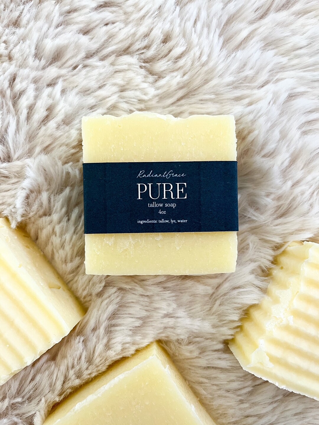 Pure Tallow Soap, Tallow Soap, All Natural Soap, Bar Soap, Sensitive ...