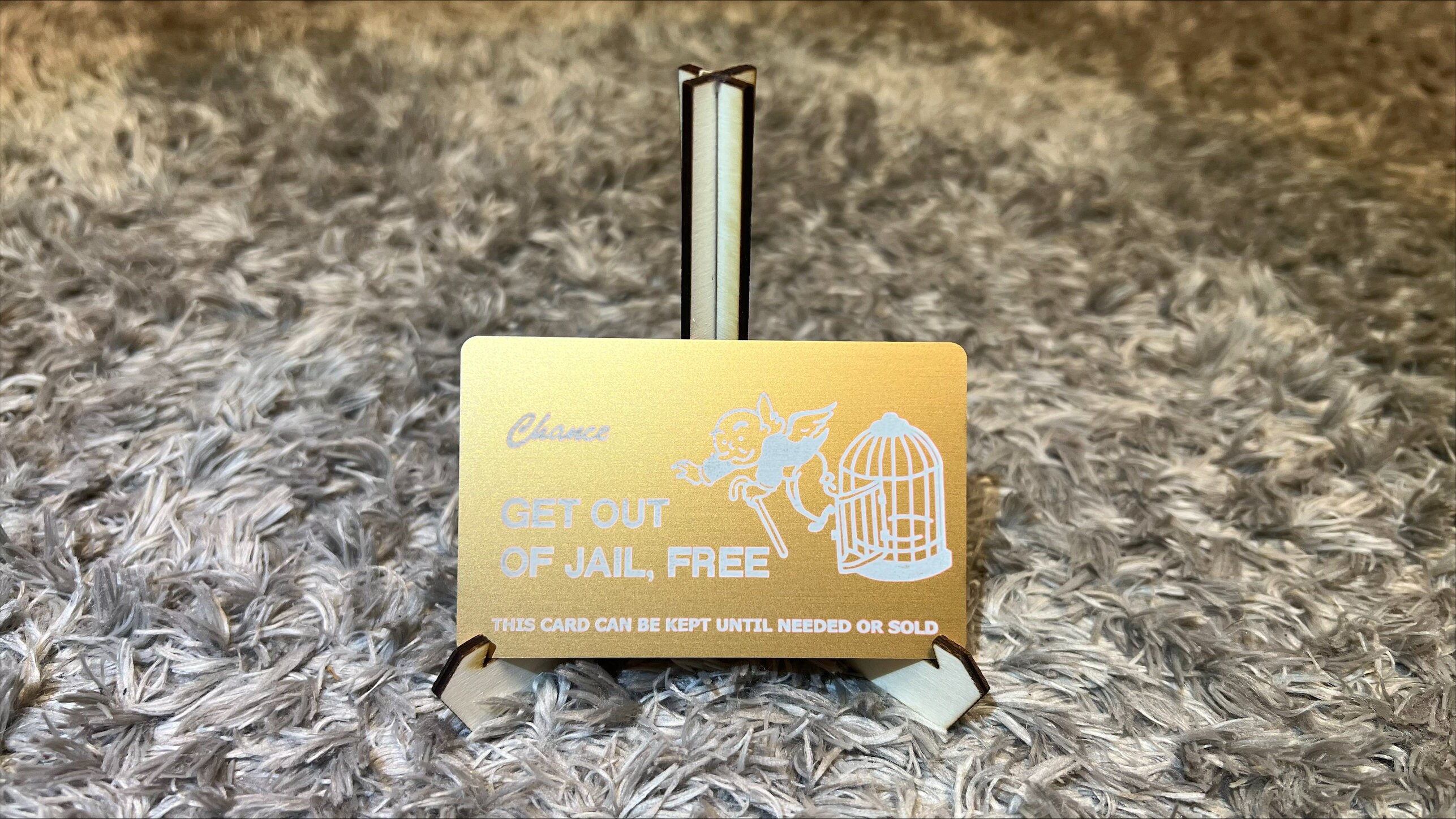 Get Out of Jail Free Card Aluminum Metal Multiple Color Options - Etsy