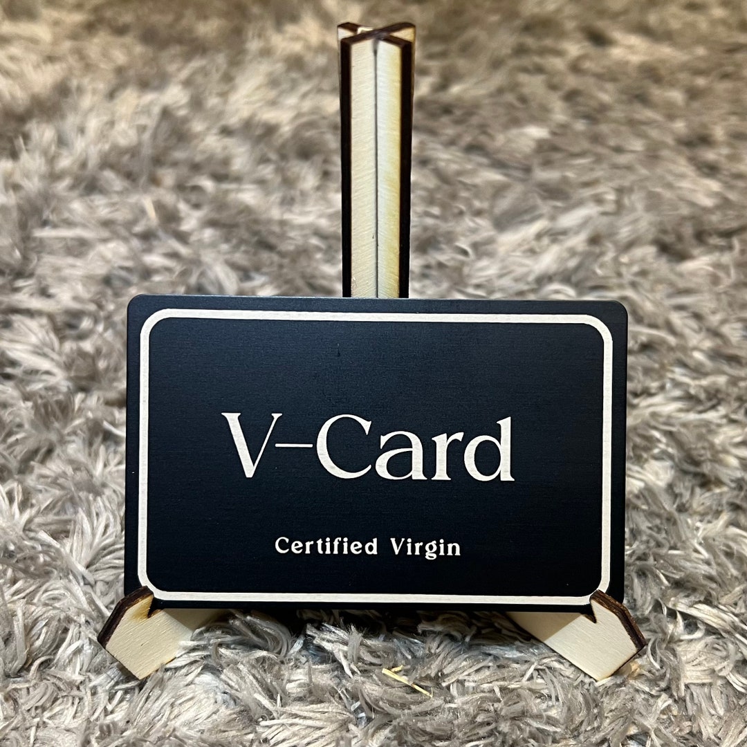 Aluminum Virginity Card Metal Multiple Color Options - Etsy
