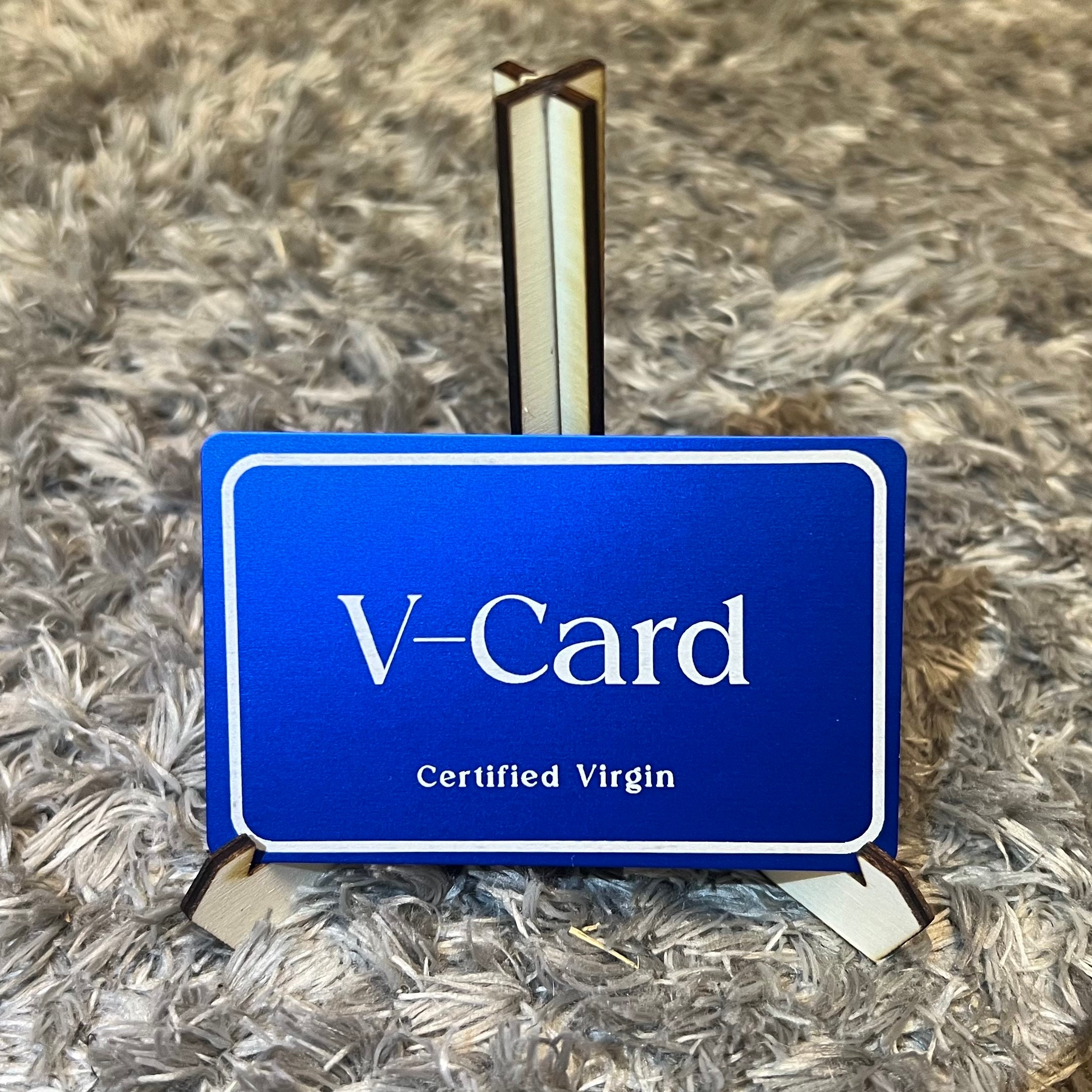 Aluminum Virginity Card Metal Multiple Color Options - Etsy