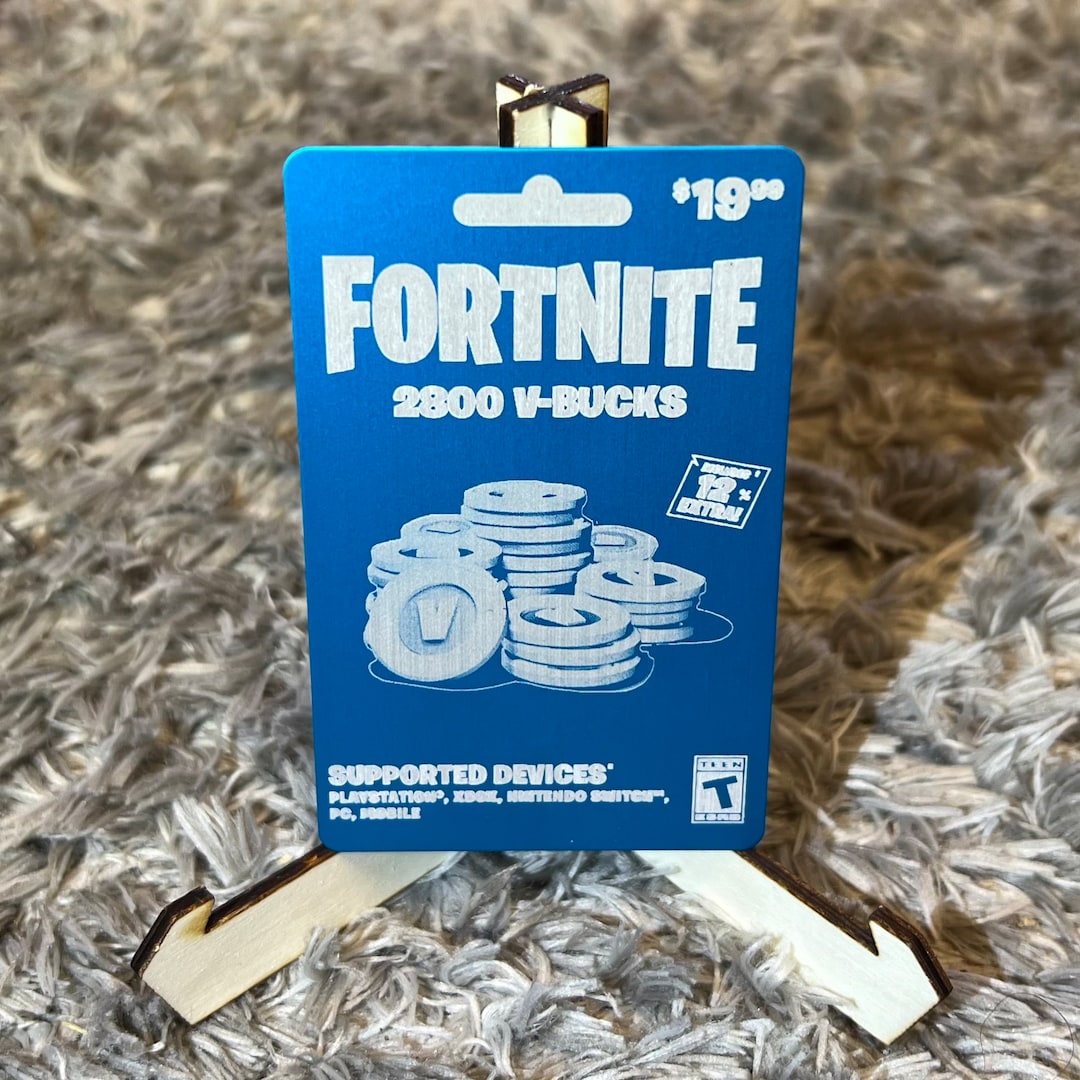 Metal 19 Dollar Fortnight Card Aluminum Gift - Etsy