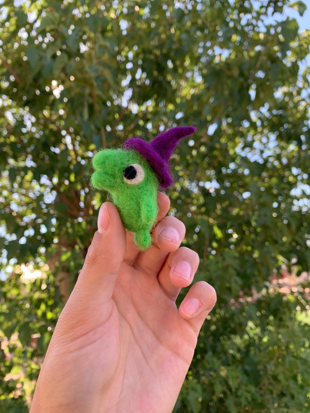 Smiling Friends Glep - Miniature Needle Felted Wool Figurine - Etsy