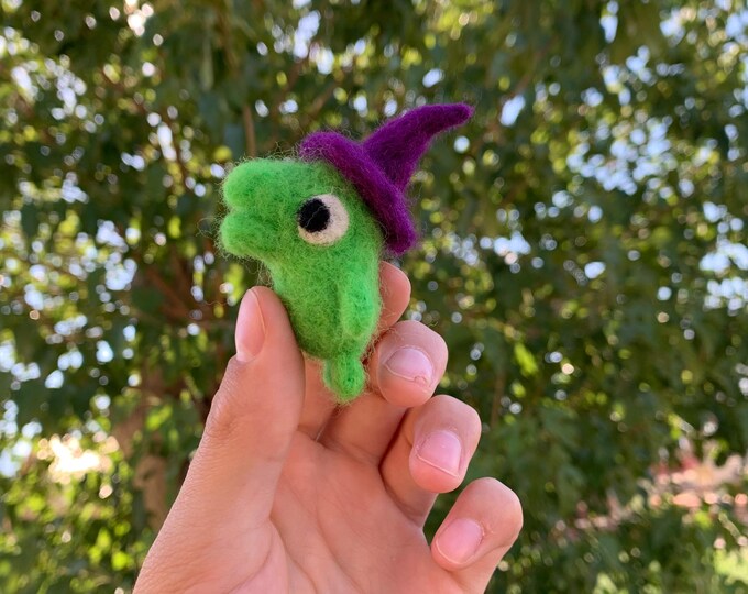 Smiling Friends Glep - Miniature Needle Felted Wool Figurine - Etsy