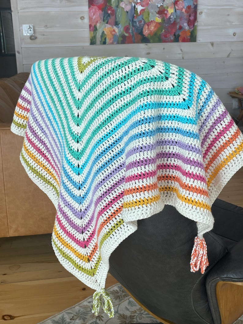 Twirl and Swirl Blanket Crochet Pattern Includes Step by Step ...