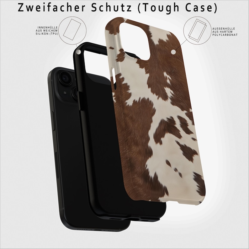 Cow Print Phone Case, iPhone 17 Pro Max (magsafe), Samsung Galaxy S25 ...