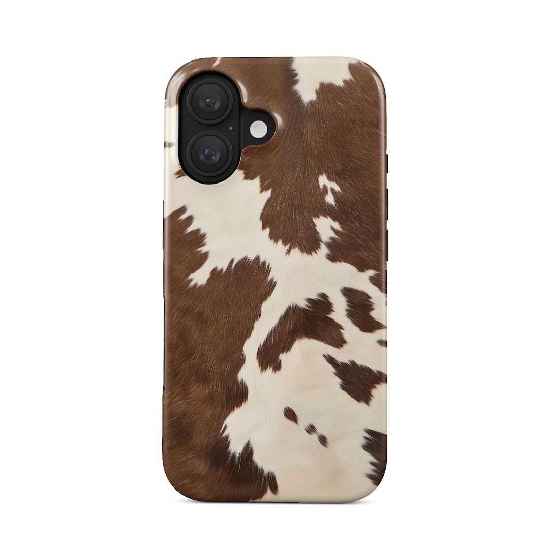 Cow Print Phone Case, iPhone 17 Pro Max (magsafe), Samsung Galaxy S25 ...