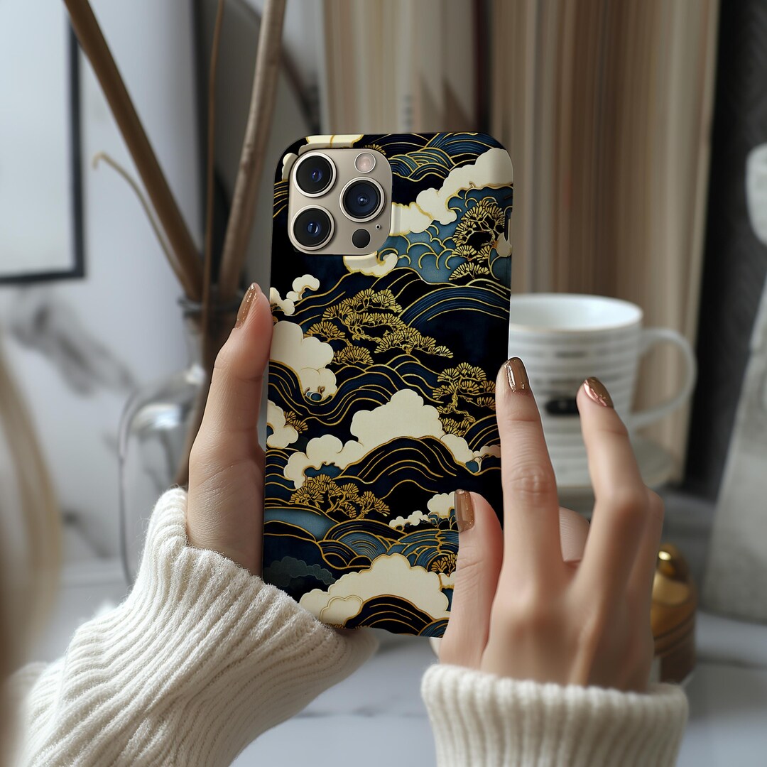 Japanese Phone Case Ukiyo-e Style for iPhone 15 & Samsung Galaxy ...