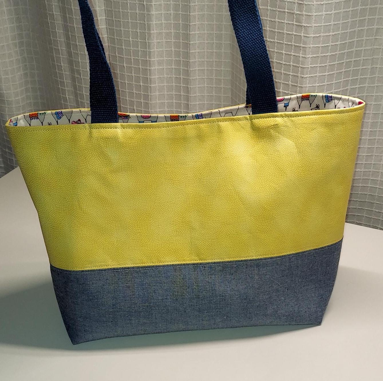 Handmade Tote Bag, Fabric Tote - Etsy