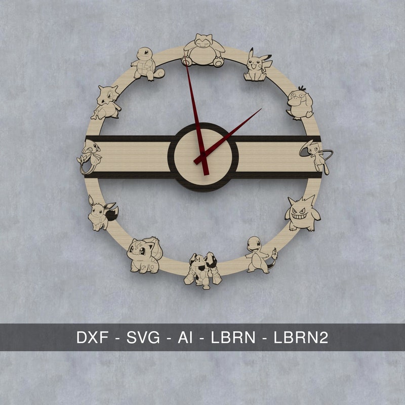 Pokemons Clock - Etsy