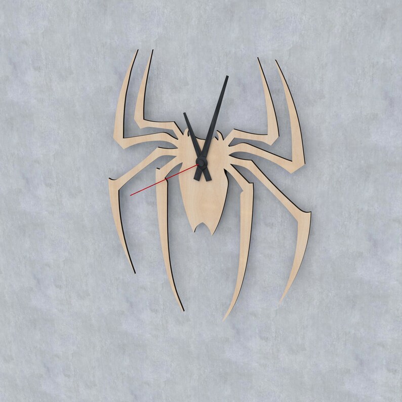 Spiderman Clock | Spiderman Calendar | Spiderman Wall Clock | Laser Cut ...