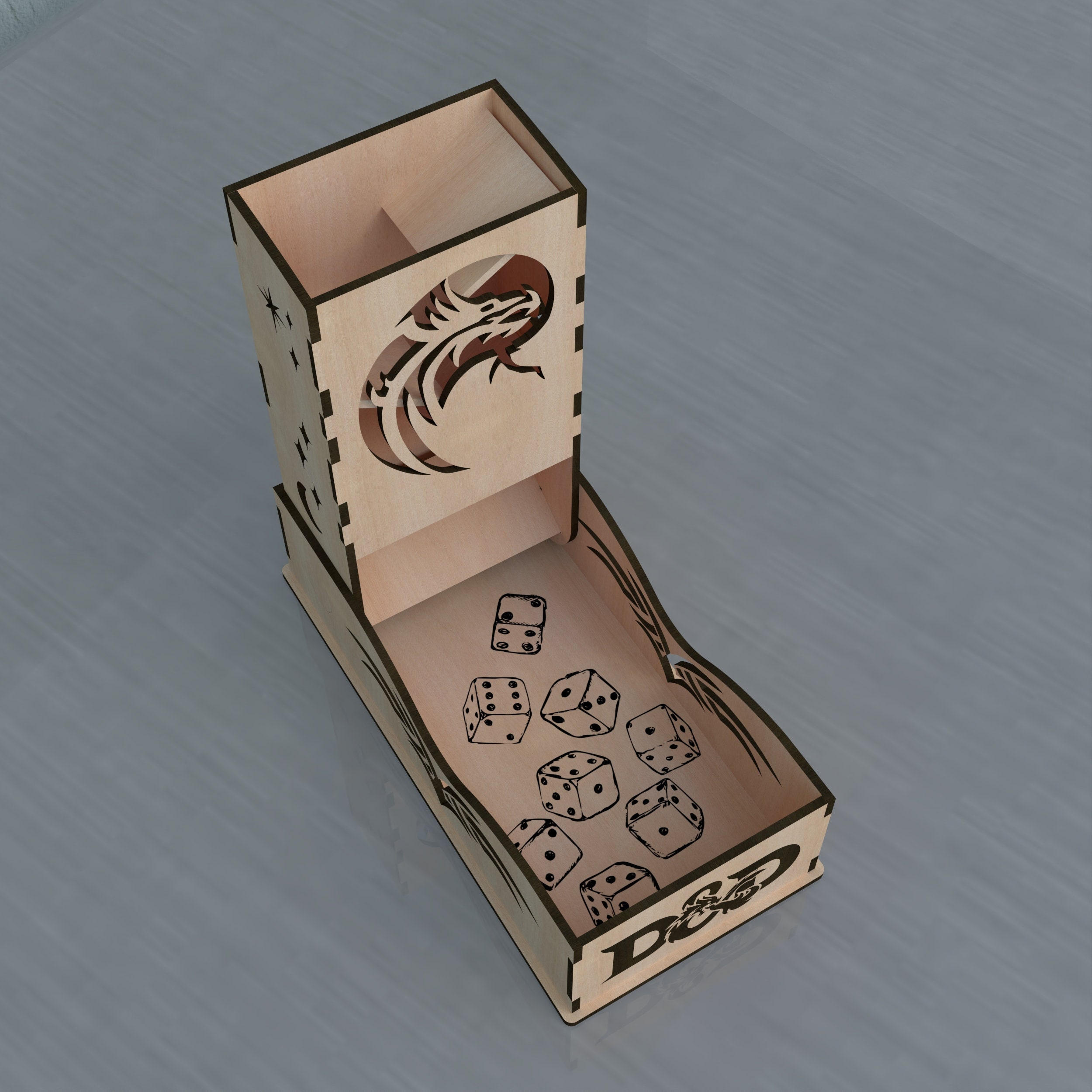 Dnd Dice Tower | Foldable Dice Tower | Portable Dice Tower | Dungeons ...