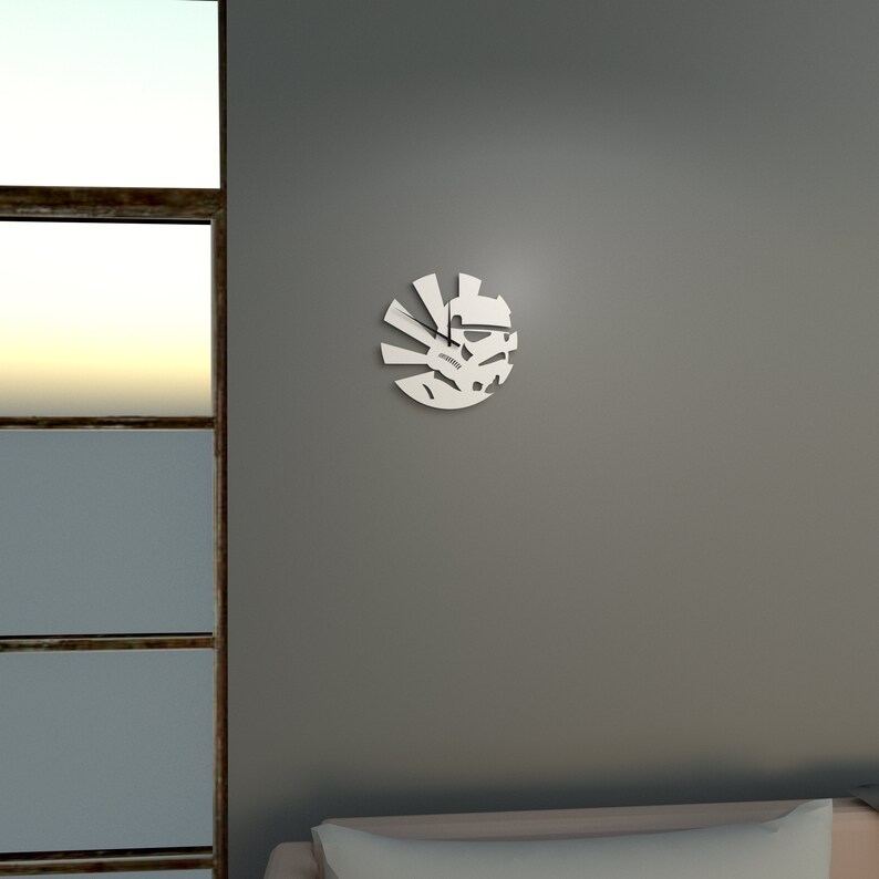 Star Wars Stormtrooper Clock | Star Wars Clock | Laser Cut Digital ...