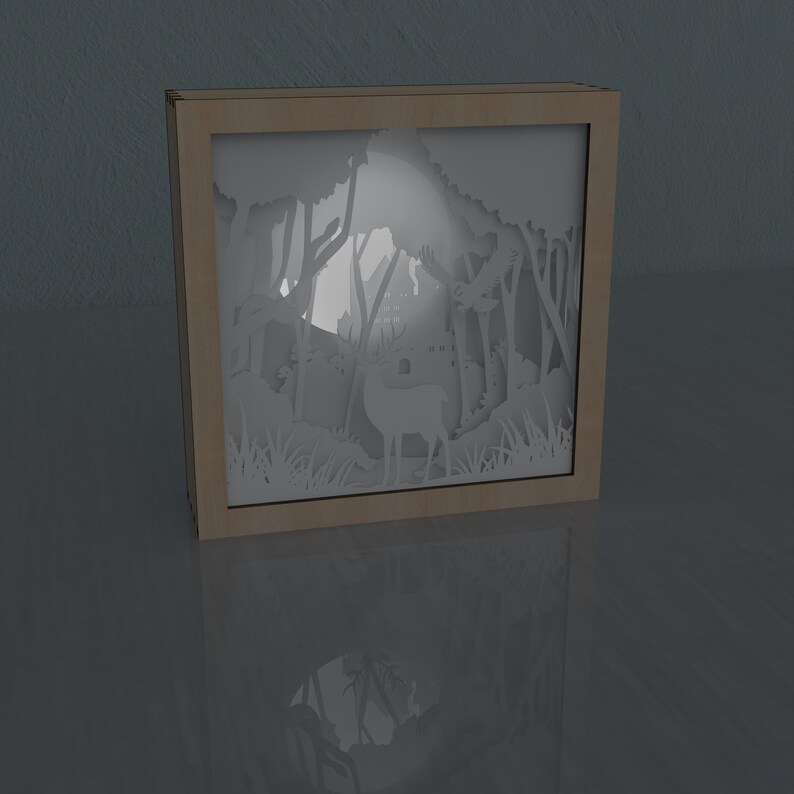 Hogwarts Castle Lightbox | Light Box | Shadow Box | HP for Laser ...