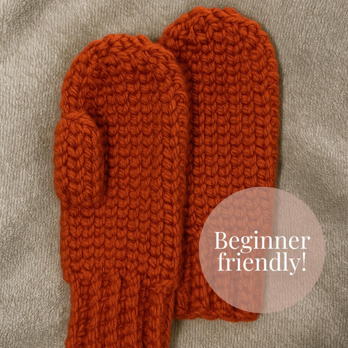 Crochet Mittens Pattern PDF, Modern Winter Gift for 3 Adult Sizes ...