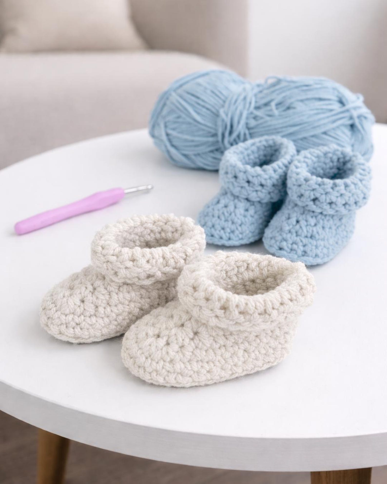 Crochet Baby Booties Pattern: Beginner Friendly PDF for Newborn Shoes ...
