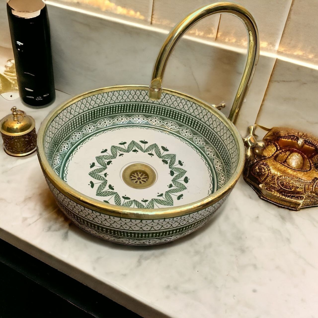 Moroccan Sinks Moroccan Ceramic Sink Bathroom Moroccan Sink Bowl Wash ...