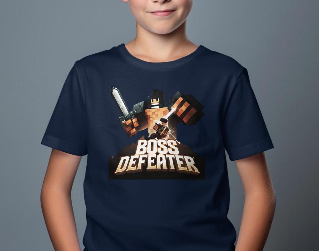 Boss Defeater T-shirt Cool Pixel Hero Gaming T-shirt Gift for Gamers ...