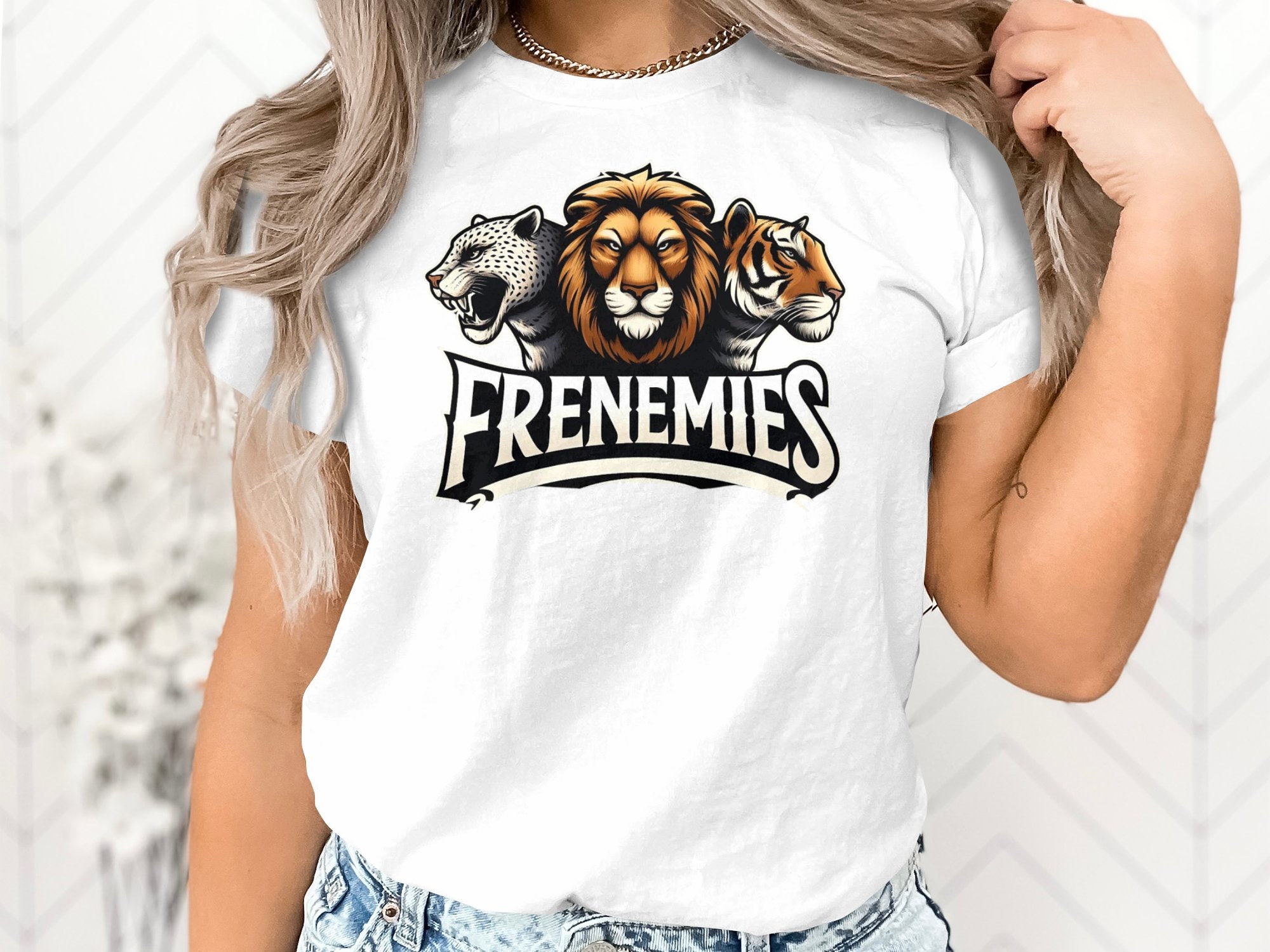 Frenemies T-shirt Wild Animals Lion Tiger Leopard, Jungle Safari ...