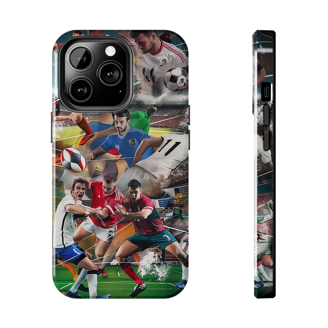 Soccer Players Collage iPhone Case: Dynamic Sports Design - Etsy