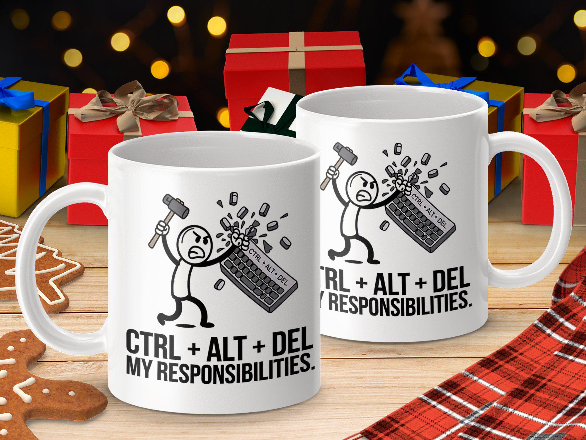 Funny Ctrl Alt Del Mug: Keyboard Smash Humorous Gift - Etsy