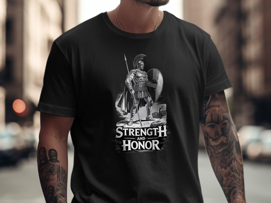 Spartan Warrior T-shirt: Gladiator Graphic Tee, Motivational Gym Shirt ...