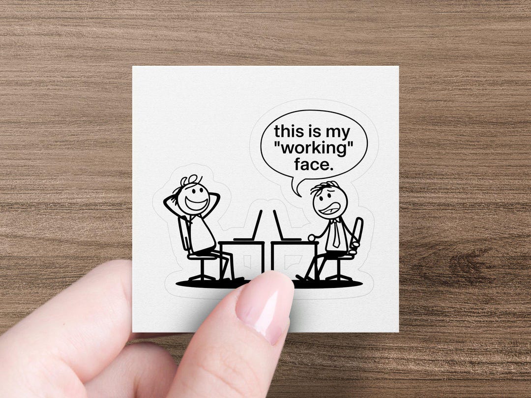 Funny Work Stickers for Laptop, Office Humor Stickers for Water Bottles ...