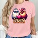 Cute Best Friends Forever T-shirt, Besties Cartoon Birds in Love, Women ...