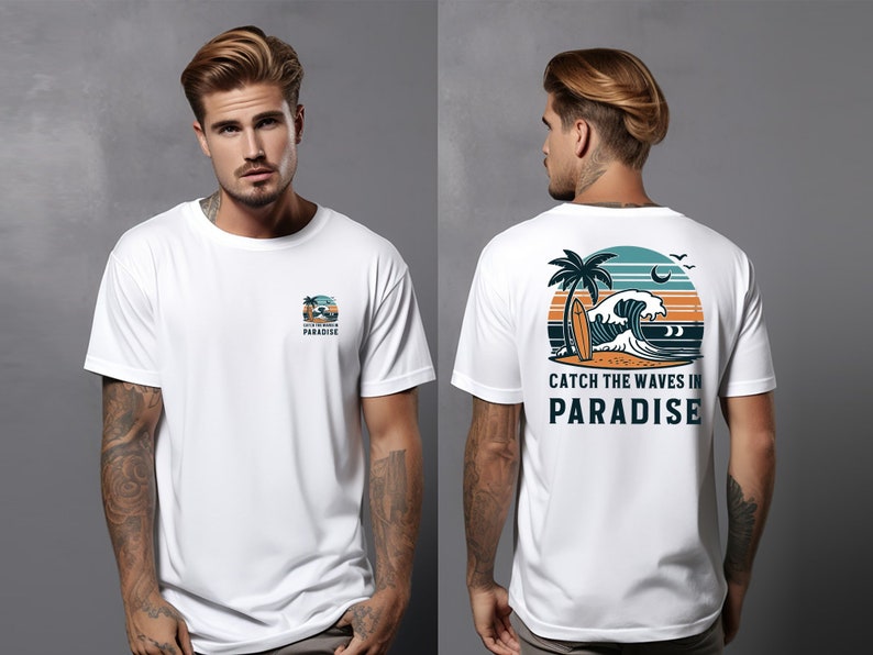 Vintage Surfing T-shirt: Retro Beach Graphic Tee - Etsy