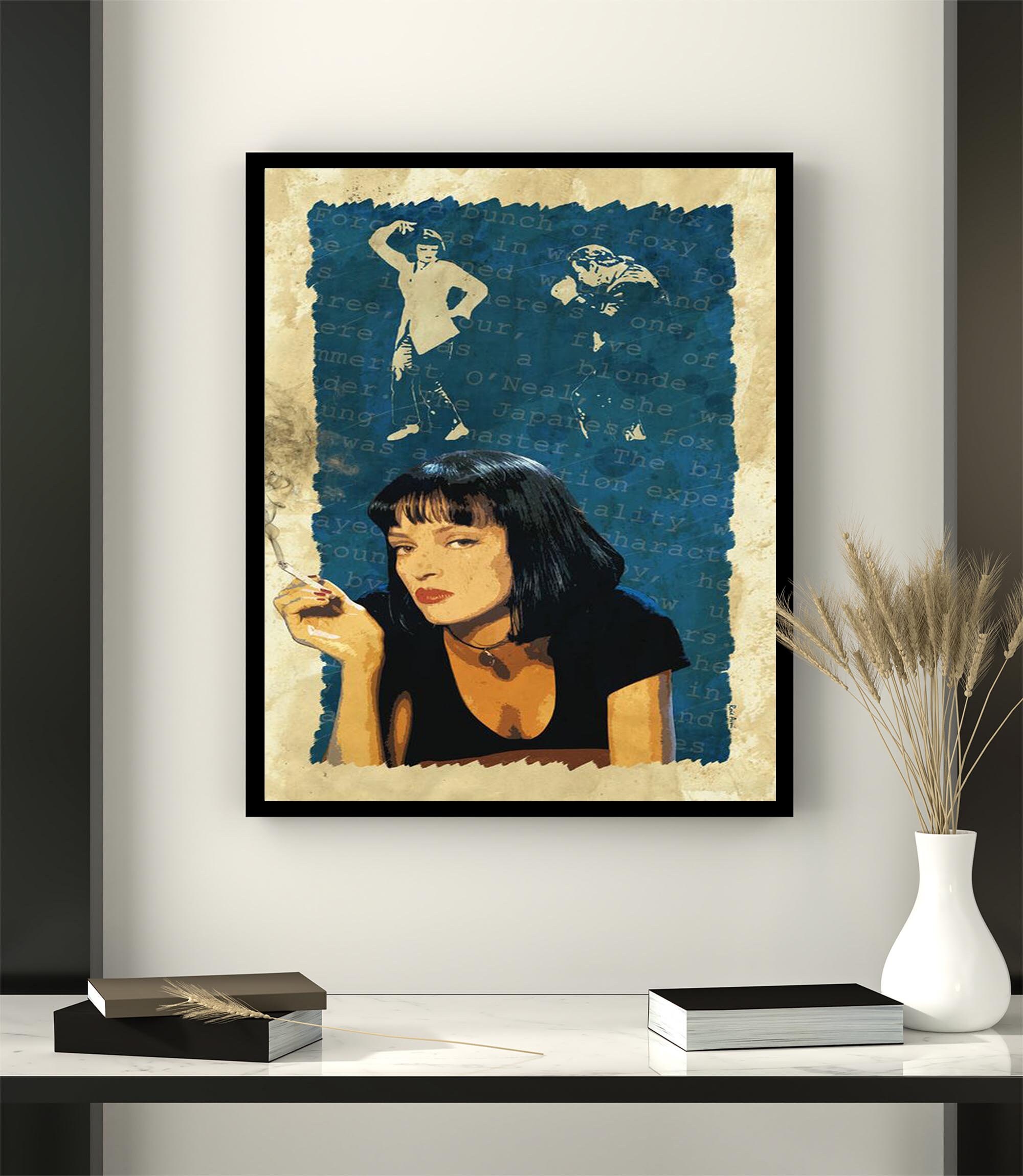 Movie Canvas, Pulp Fiction Movie Canvas, Pulp Fiction, Pulp Fiction ...