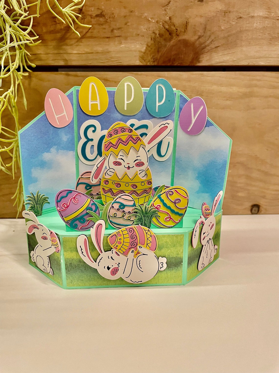 Happy Easter Pop up Card - Etsy