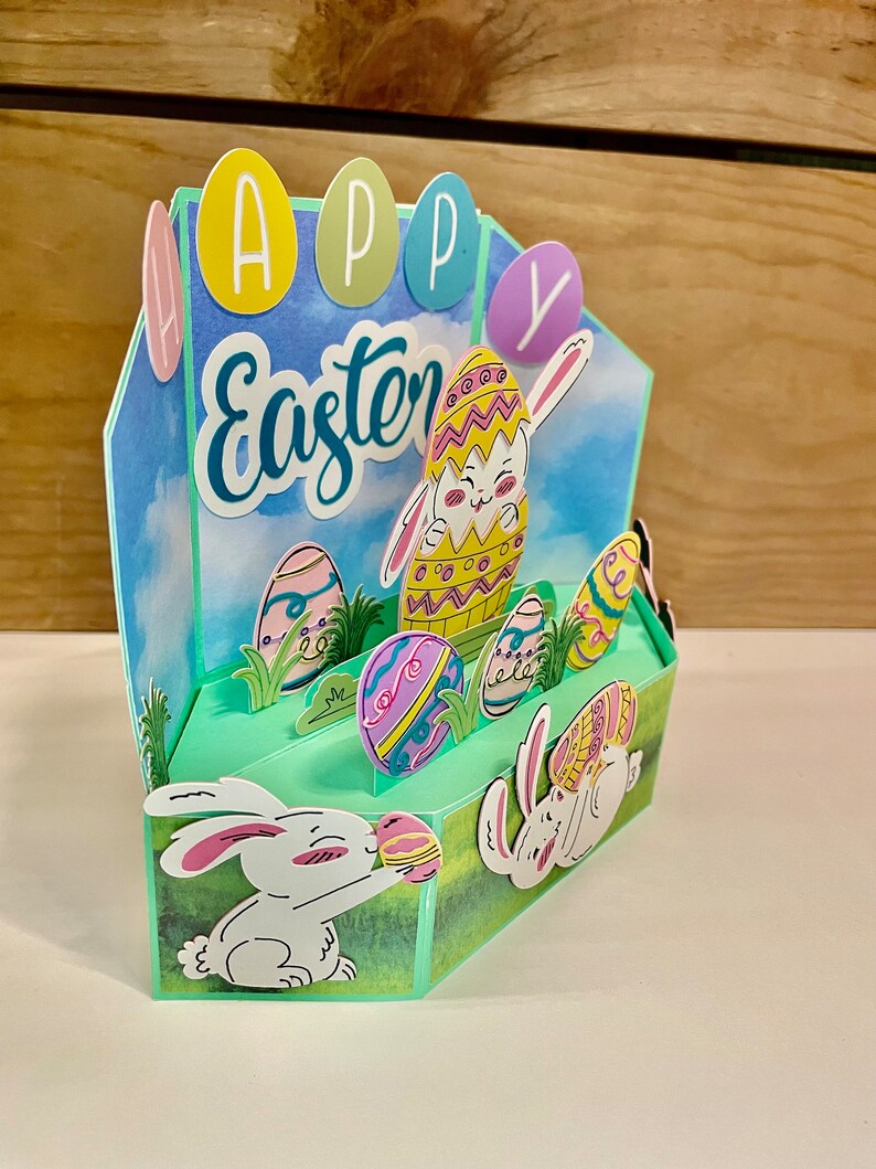 Happy Easter Pop up Card - Etsy