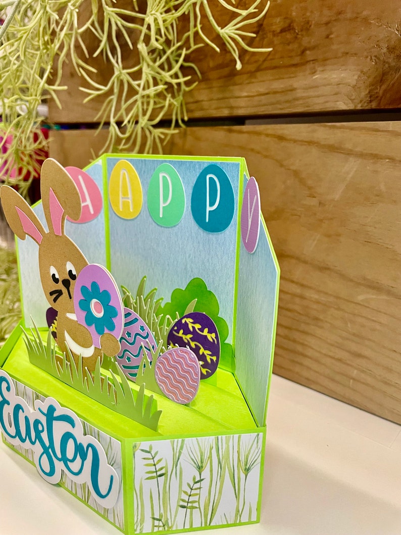 Happy Easter Pop up Card - Etsy