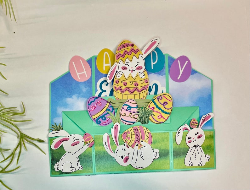 Happy Easter Pop up Card - Etsy