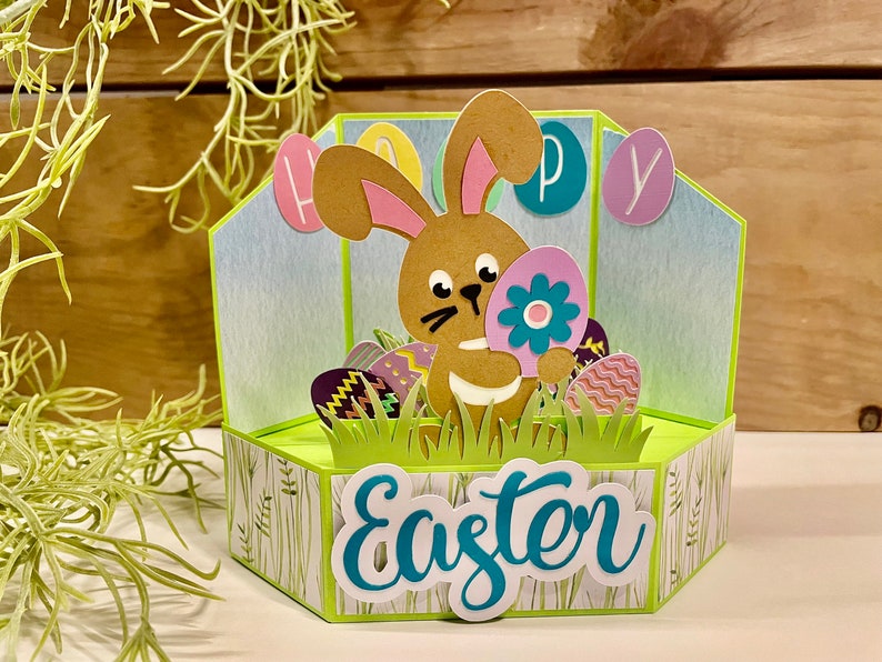 Happy Easter Pop up Card - Etsy
