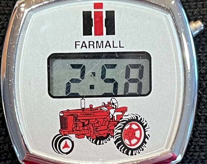 Vintage Men's Watch International Harvester Farmall Silver and ...