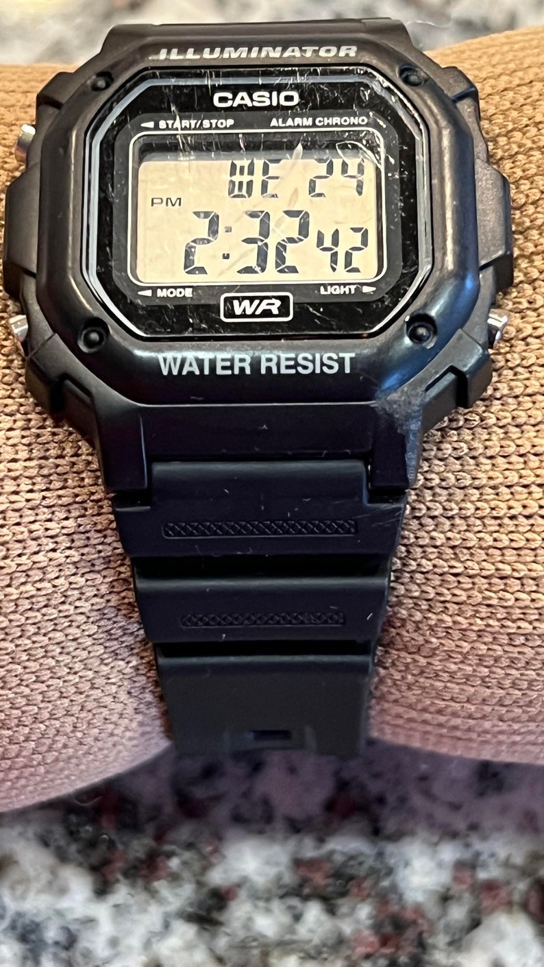 Vintage Casio Classic Watch Digital Illuminator Indiglo Black ...