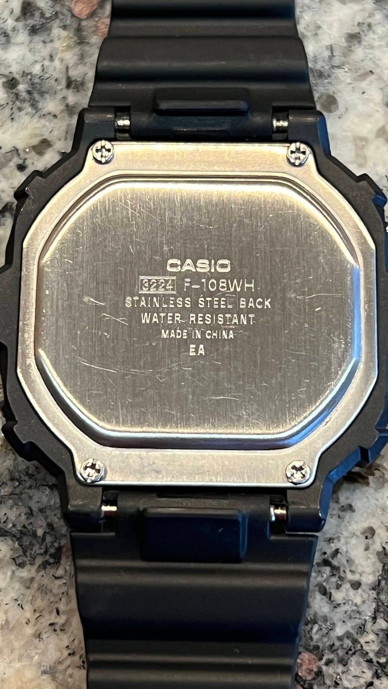 Vintage Casio Classic Watch Digital Illuminator Indiglo Black ...