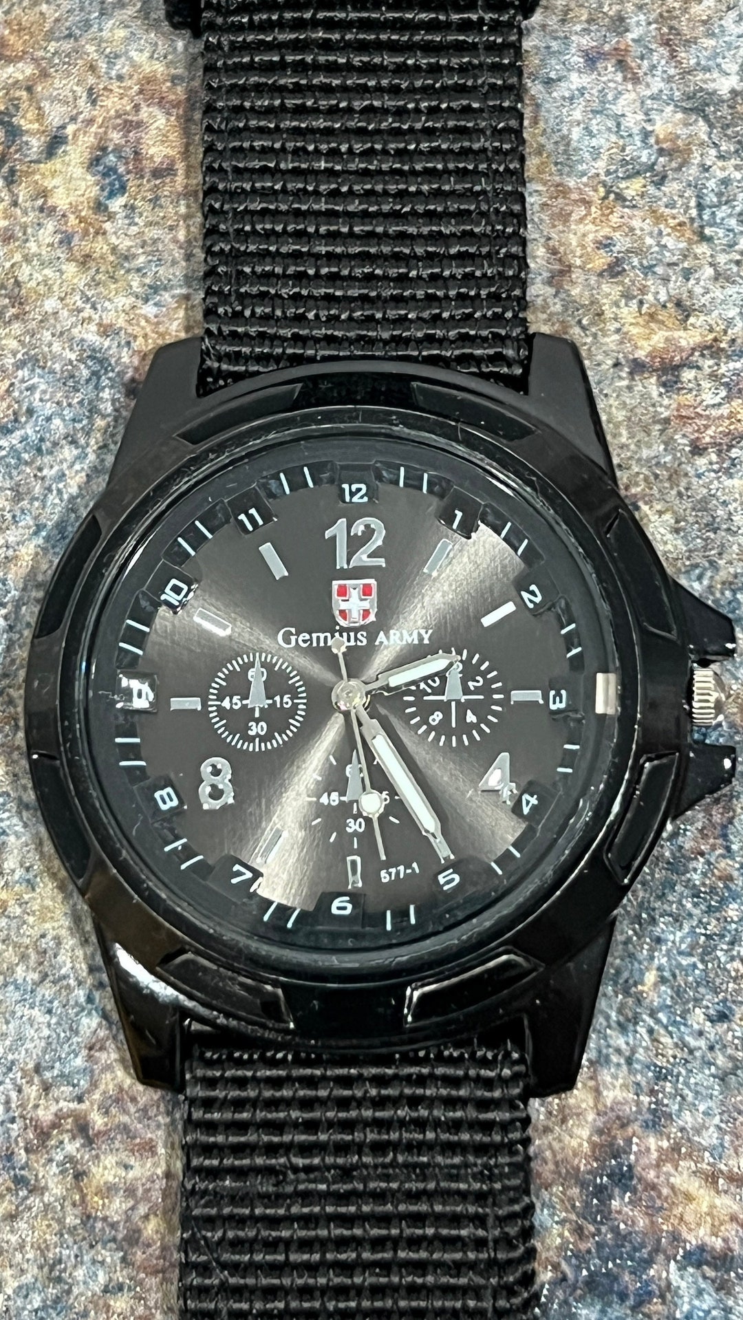 Vintage Analog Genius Army Watch Quartz Chronograph Men's Men Gents ...