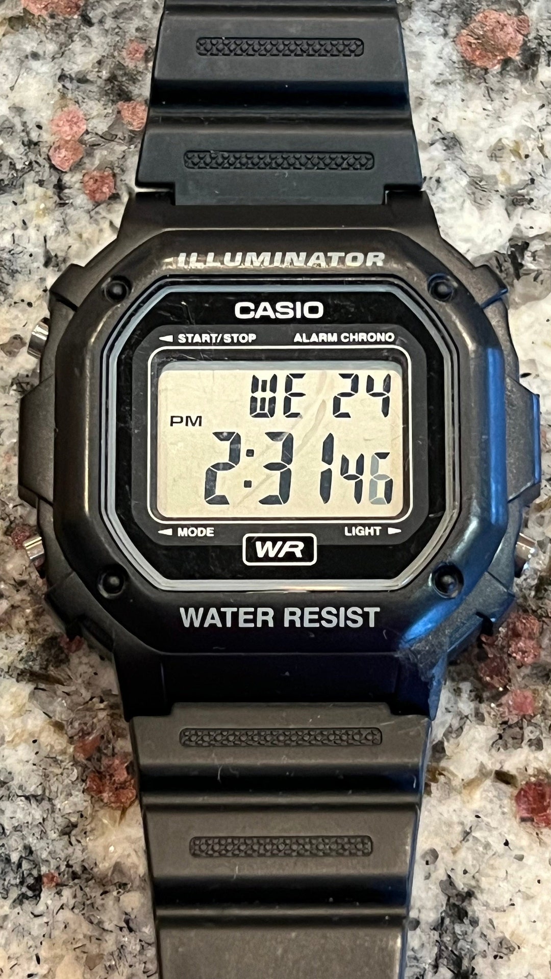 Vintage Casio Classic Watch Digital Illuminator Indiglo Black ...