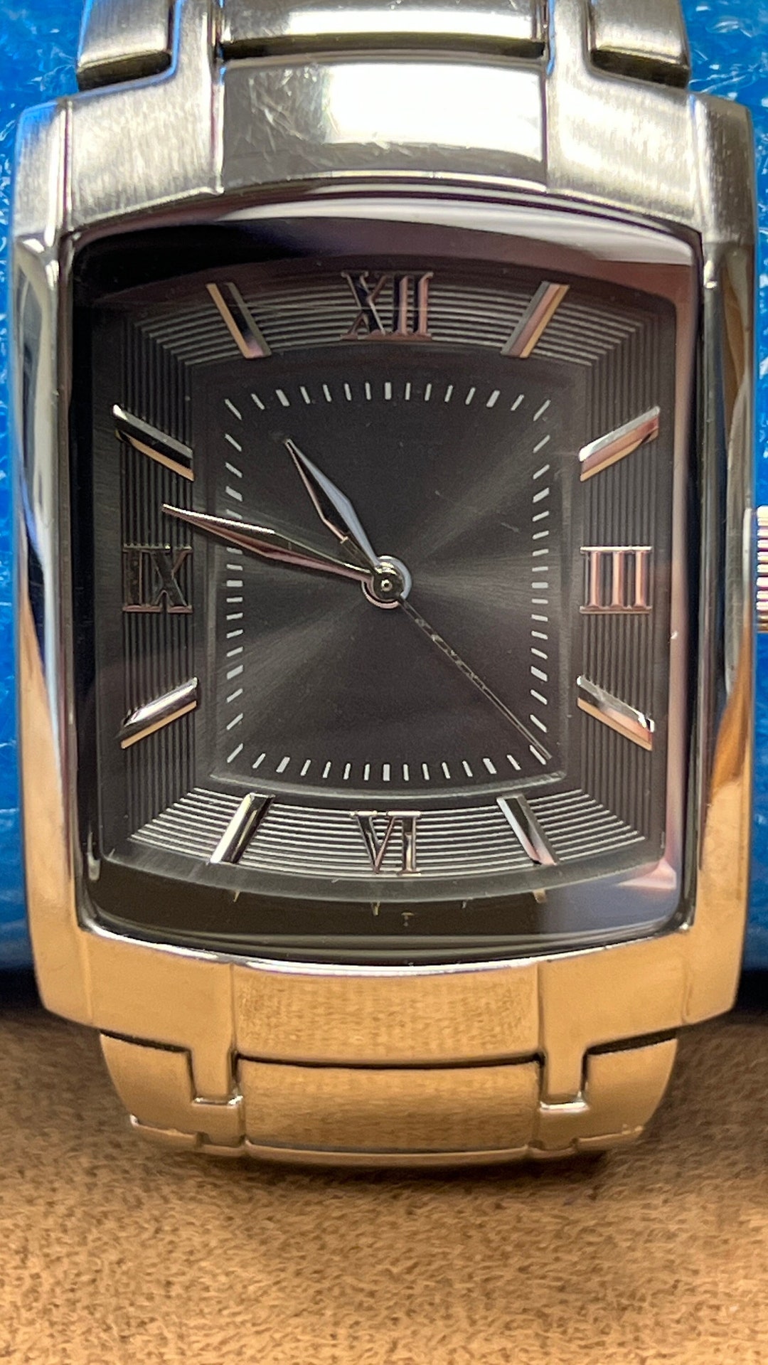 Vintage Analog Tank Watch Merona Quartz Men's Men Gents Ladies Women's ...