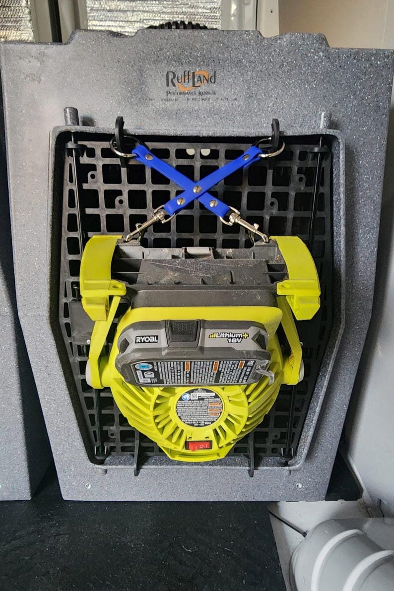 Ryobi Fan Holder for Ruff Land Kennels, Biothane® 5/8, Kennel Fan ...