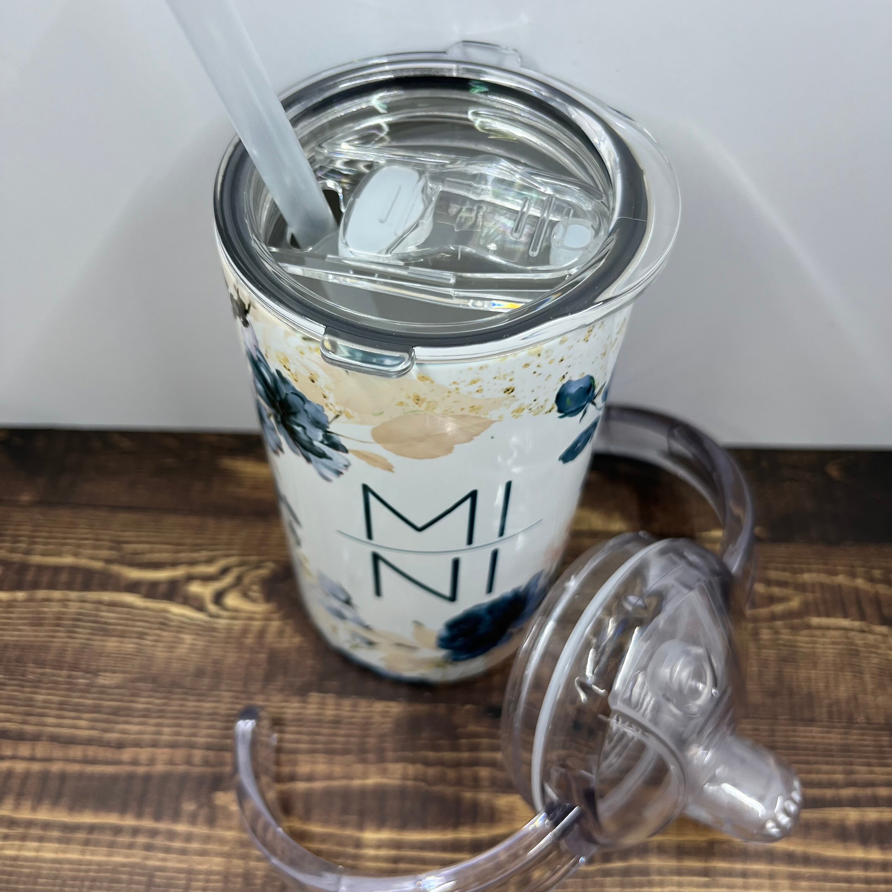 Mini Sippy Cup & Mama Cup Set, 12oz Kids Sippy Cup With Lid and Straw ...