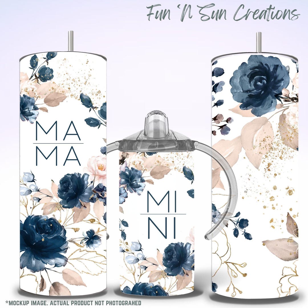 Mini Sippy Cup & Mama Cup Set, 12oz Kids Sippy Cup With Lid and Straw ...